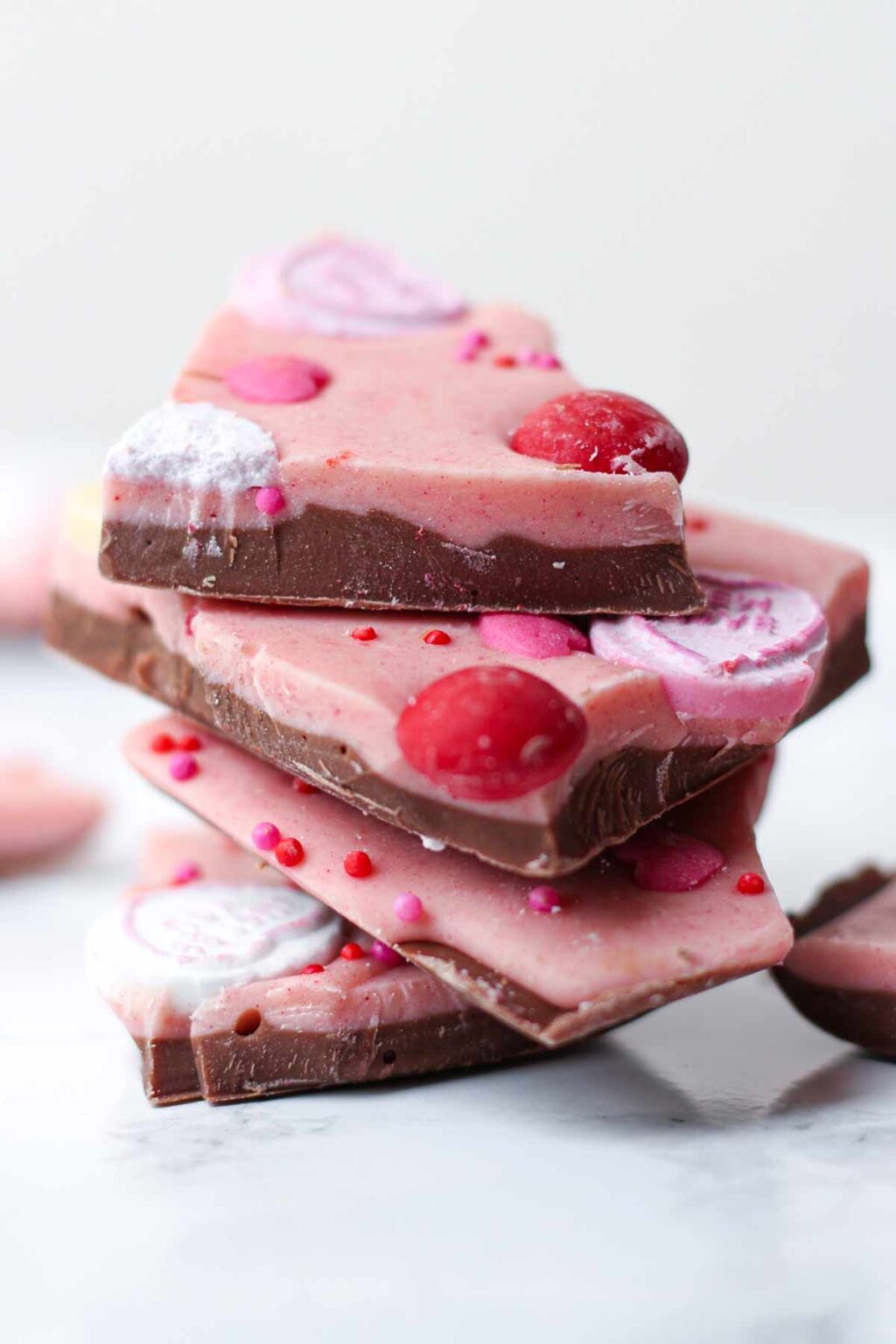 Pink Chocolate Valentine's Day Bark