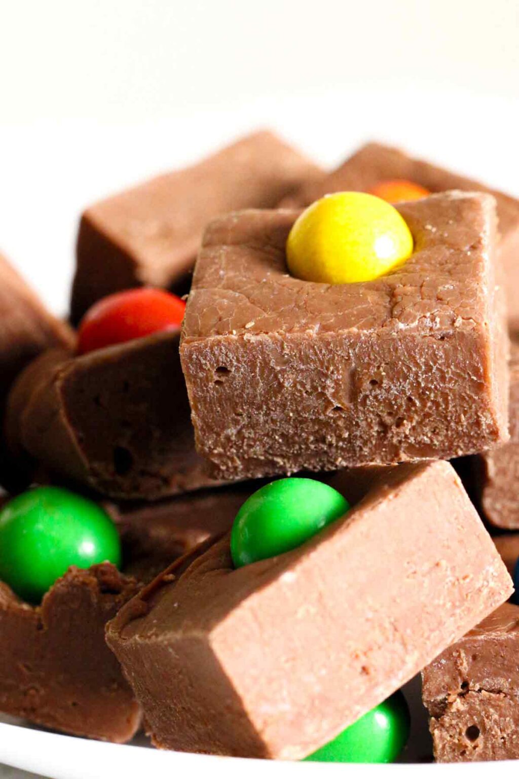 3-Ingredient M&M Fudge