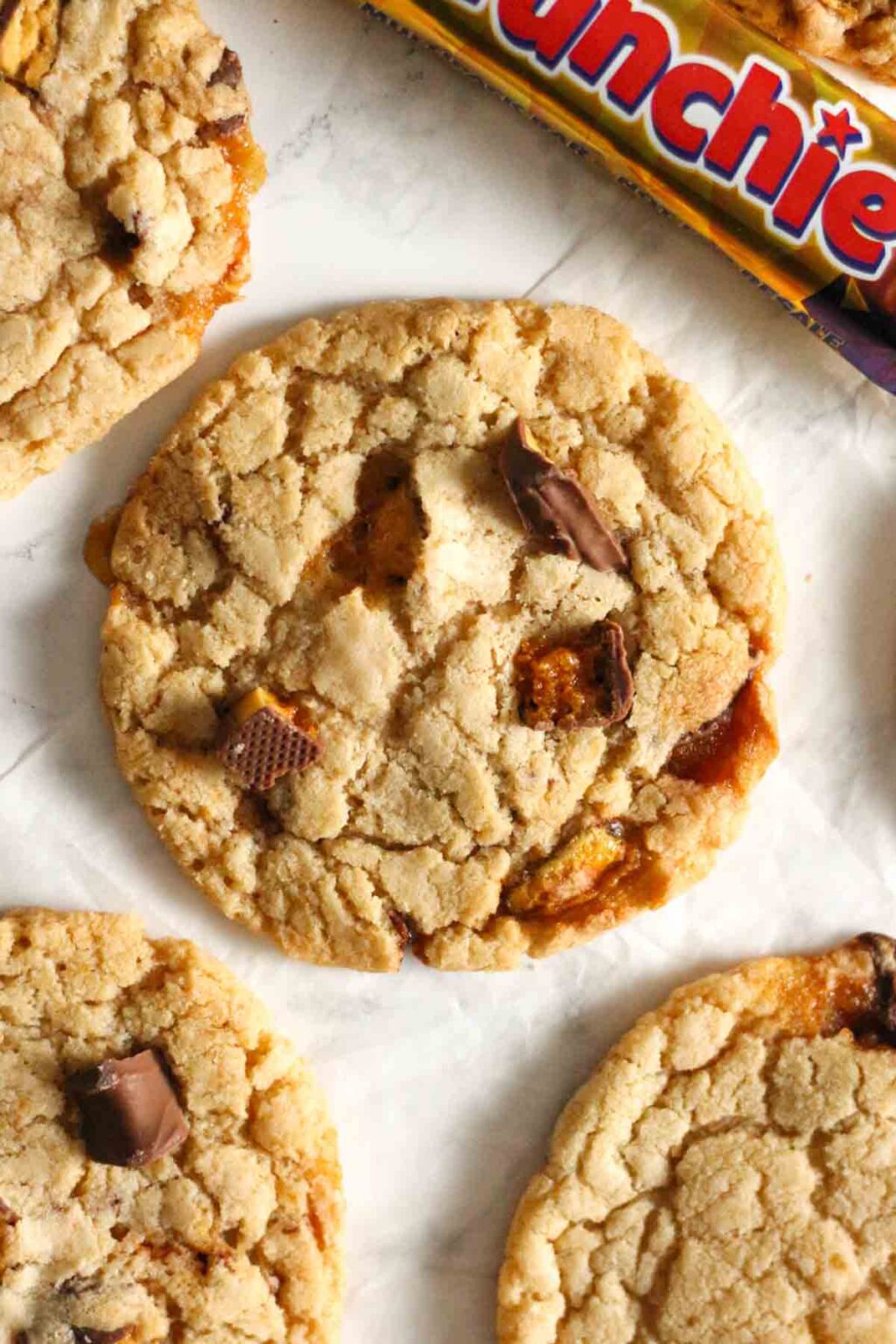 Cadbury Crunchie Cookies