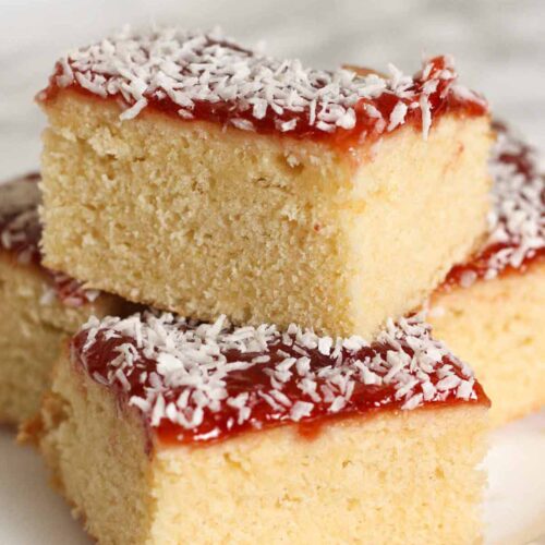 Old School Jam and Coconut Sponge Cake