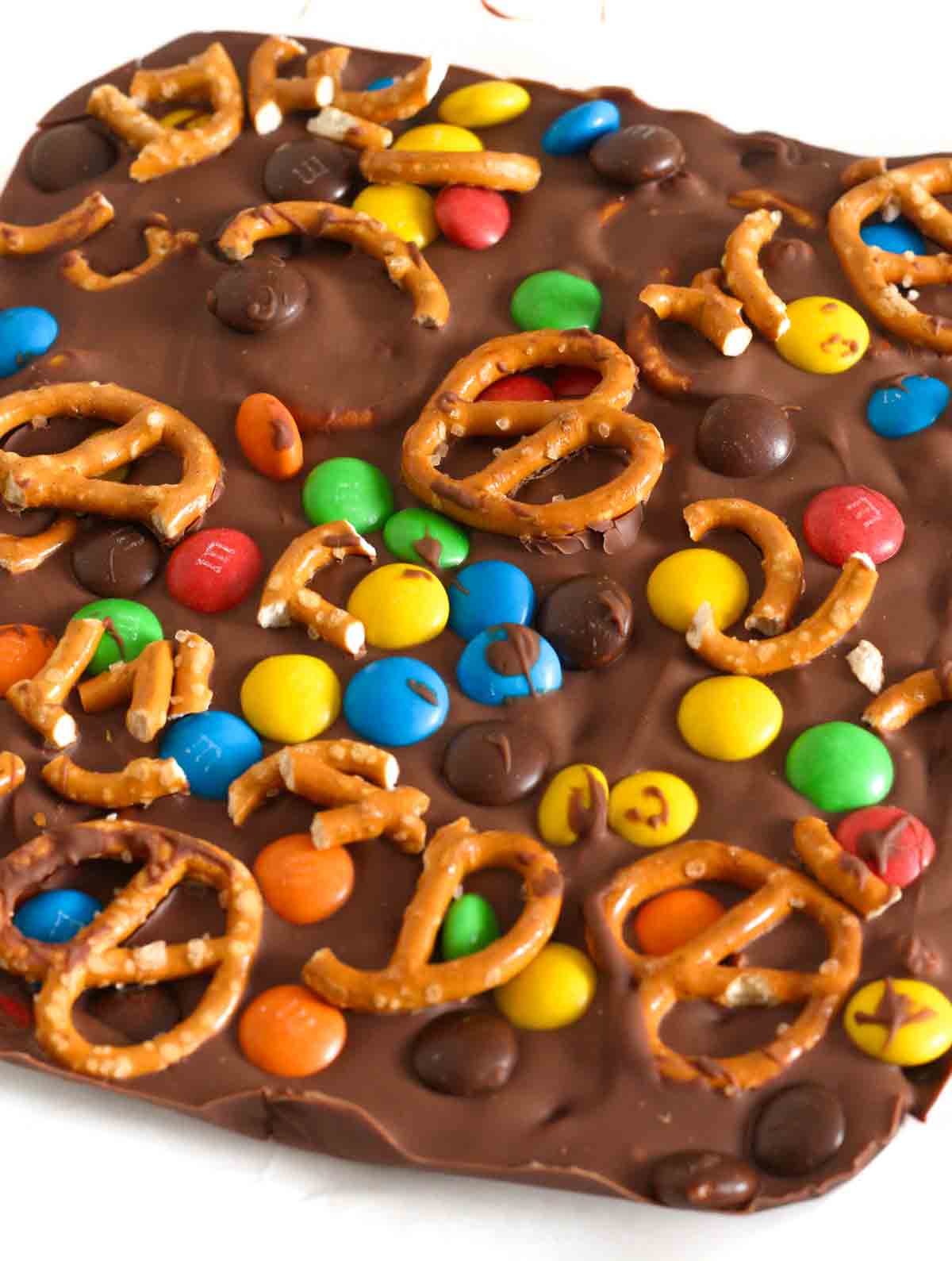 M&M Chocolate Bark