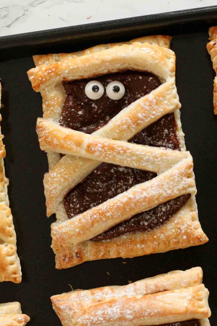 Nutella Mummy Puff Pastries