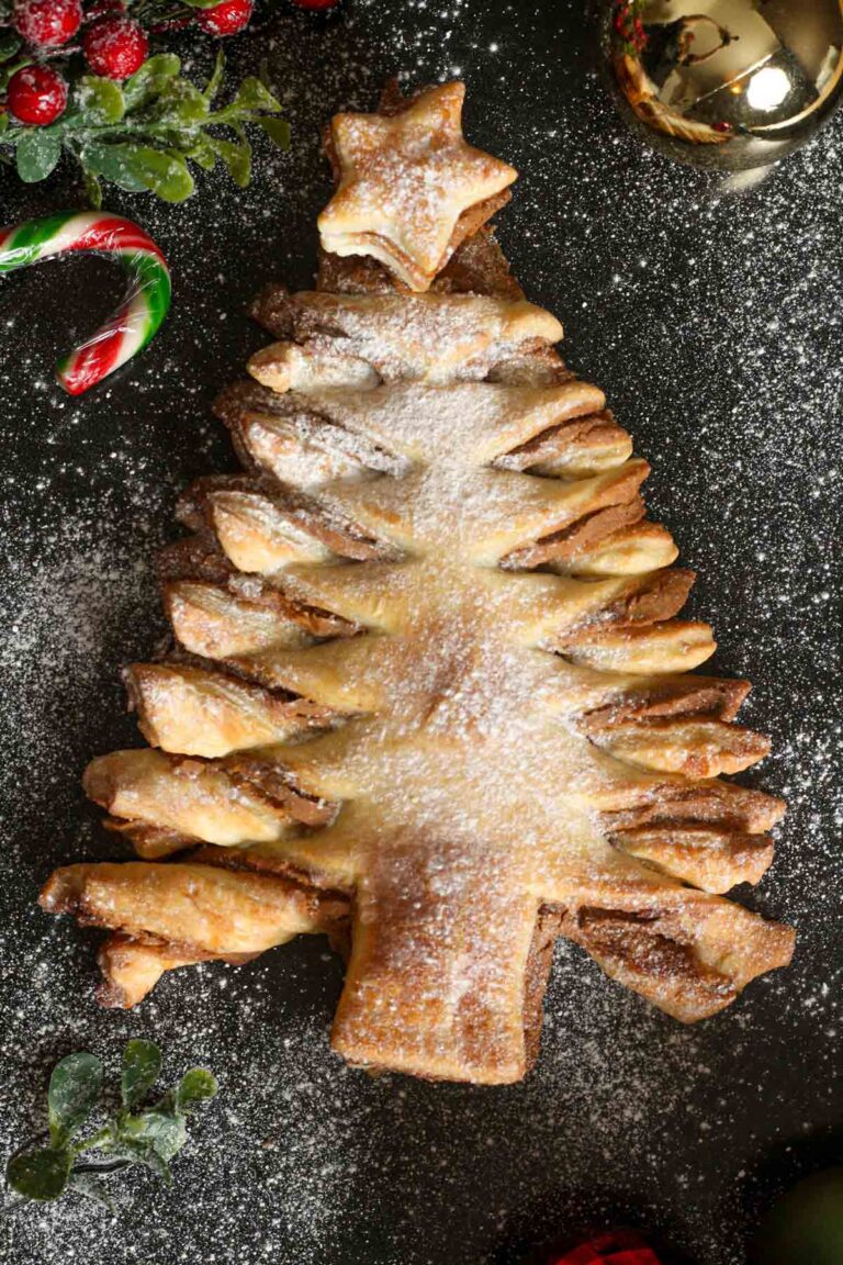 Biscoff Puff Pastry Christmas Tree