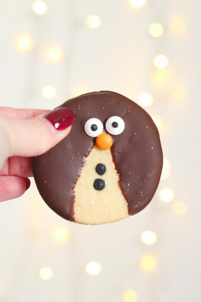 Christmas Penguin Shortbread Cookies