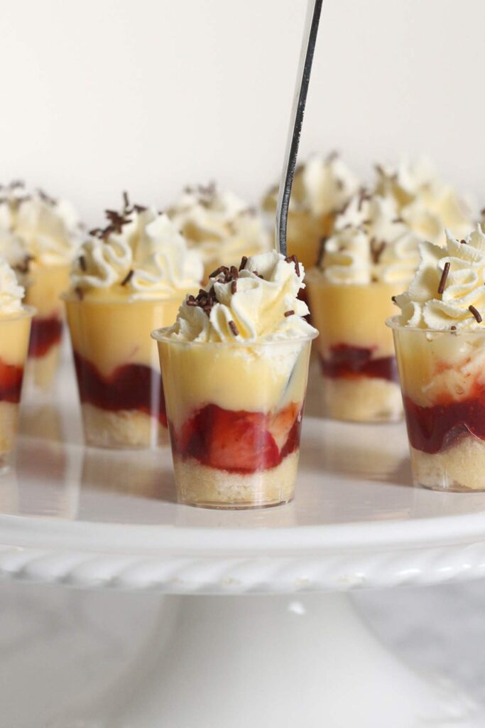 Mini Strawberry Trifle Shots