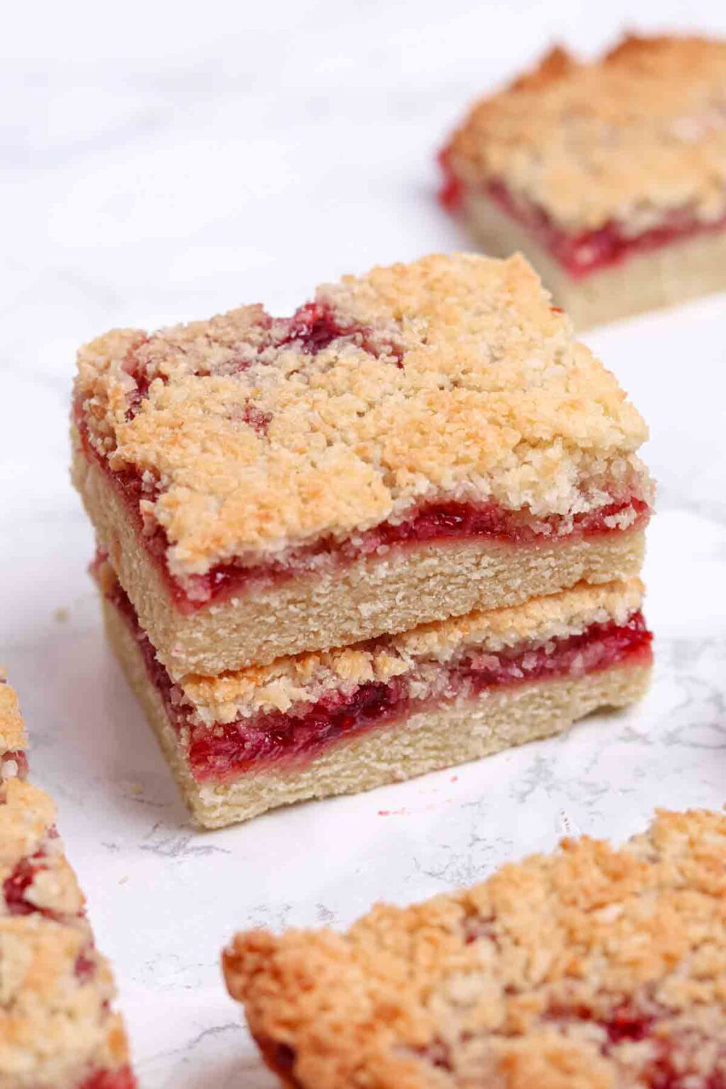 Old Fashioned Coconut Jam Slice